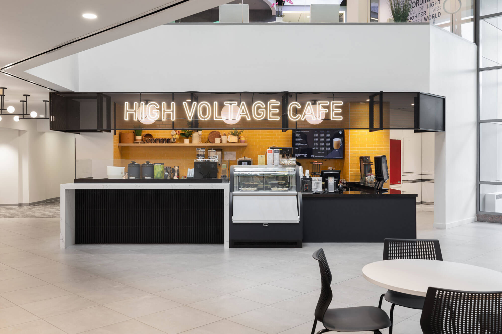 1 Van De Graaff Drive Lobby & Cafe - JDL Corporate Interiors